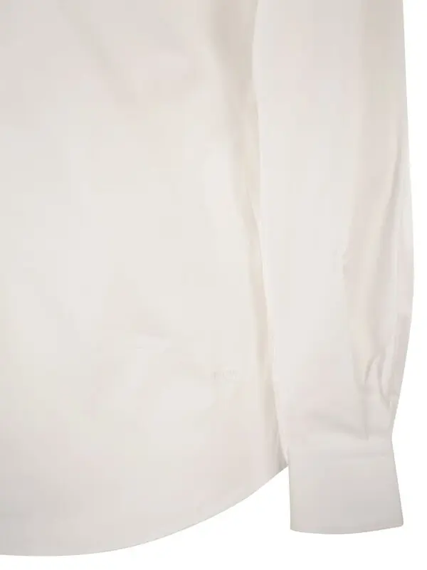 FAY Regular Fit Shirt In Stretch Poplin