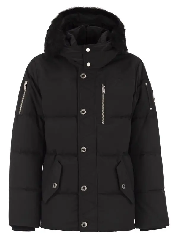 Moose Knuckles Original 3q Hooded Down Jacket - Black