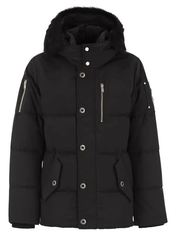 Moose Knuckles Original 3q Hooded Down Jacket - Black