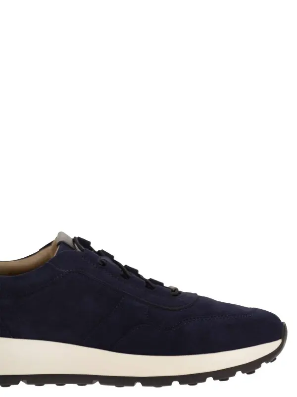TOD'S Goatskin Suede Sneakers - Blue