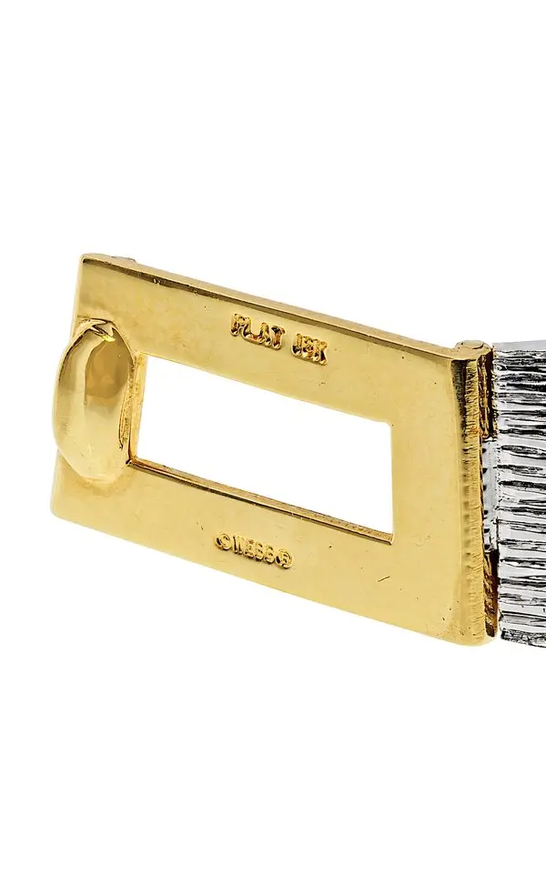 THE BACK VAULT David Webb 18k Yellow Black Enamel Large Link Stations Necklace