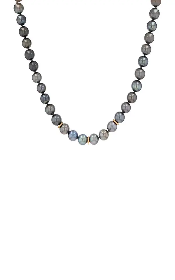 Sheryl Lowe 14k Yellow Gold Tahitian Pearl Strand Necklace