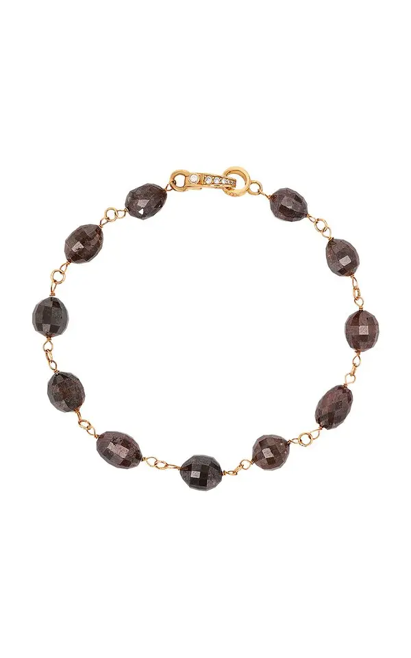 Sheryl Lowe 14k Yellow Gold Hand Cut Chocolate Diamond Bracelet