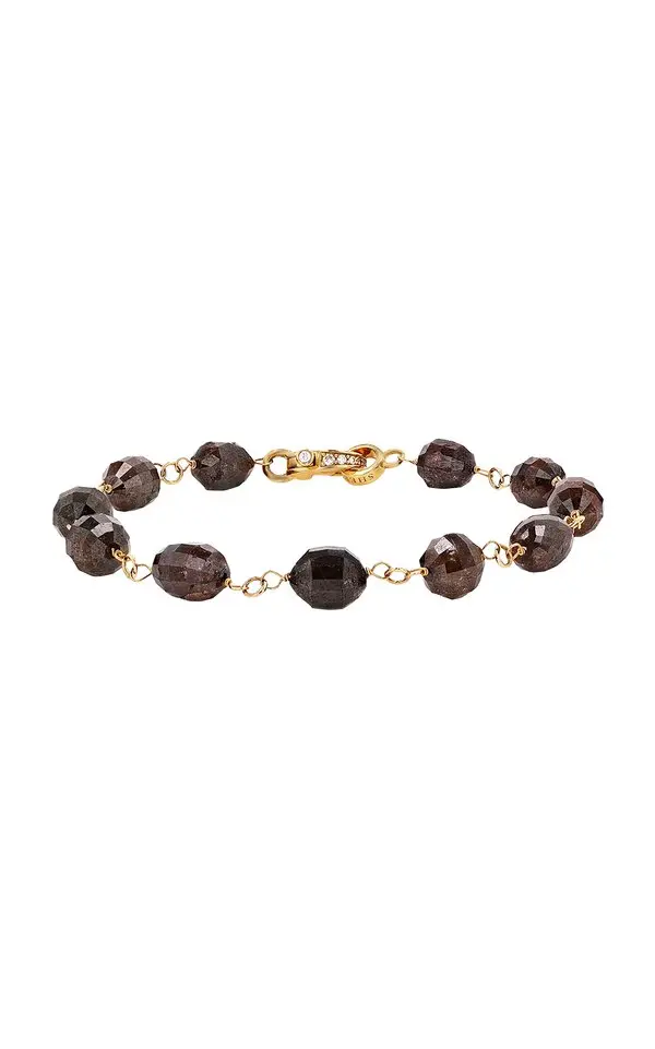 Sheryl Lowe 14k Yellow Gold Hand Cut Chocolate Diamond Bracelet
