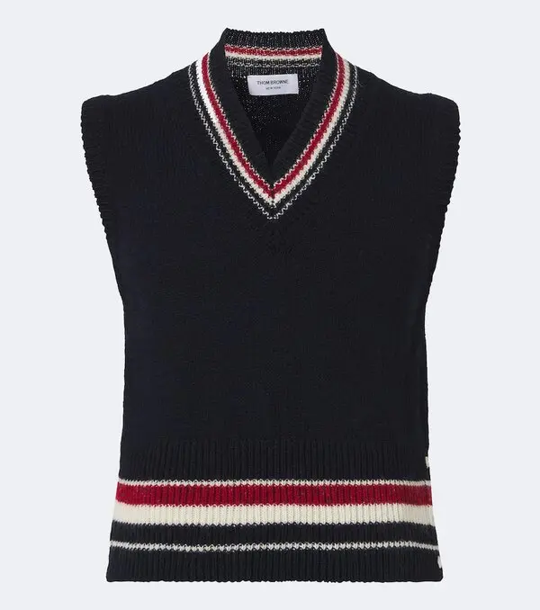 Thom Browne Wool And Mohair Sweater Vest