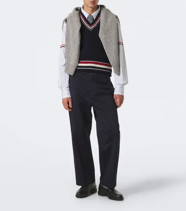 Thom Browne Wool And Mohair Sweater Vest