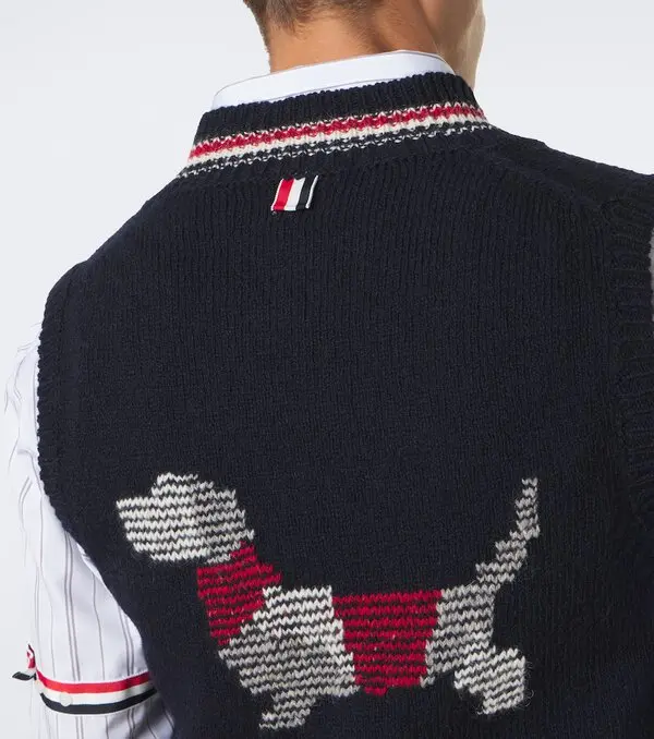 Thom Browne Wool And Mohair Sweater Vest