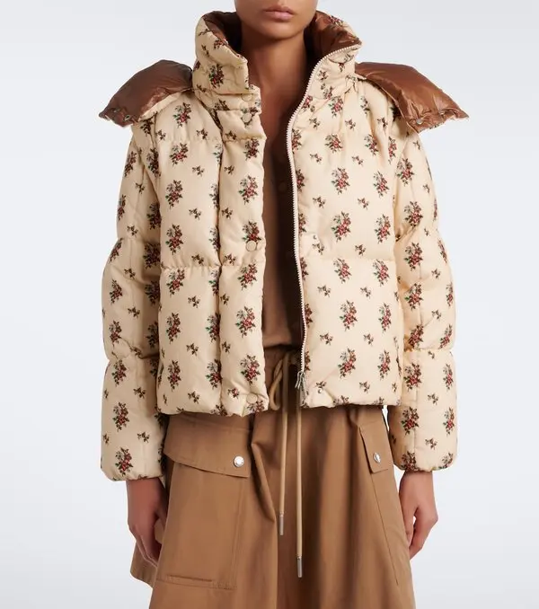 Moncler Torcol Convertible Corduroy Down Jacket