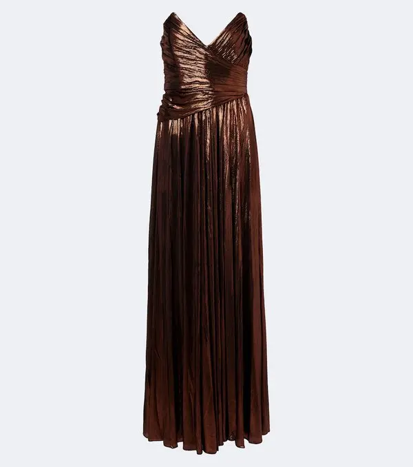 Retrofete Waldorf Plissé Bustier Gown
