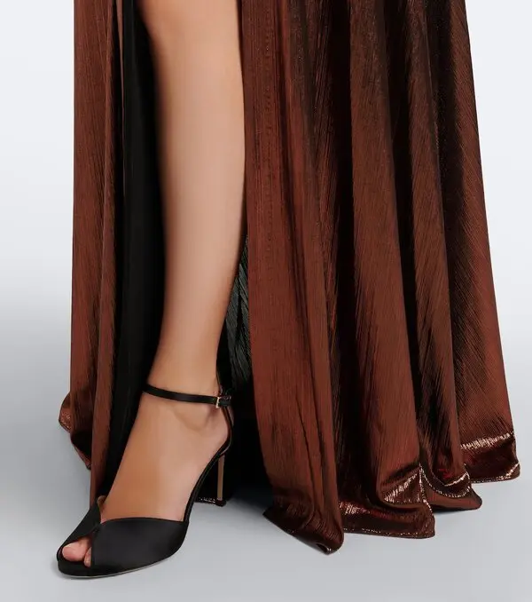 Retrofete Waldorf Plissé Bustier Gown