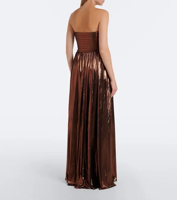 Retrofete Waldorf Plissé Bustier Gown