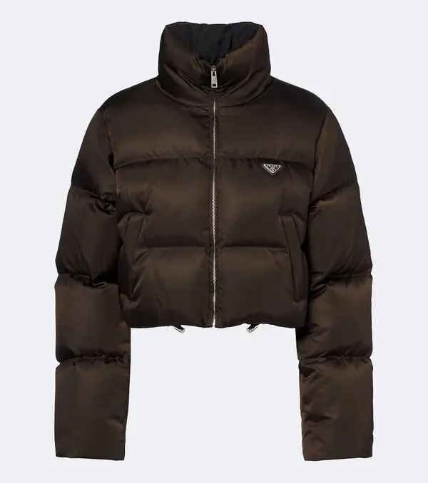 Prada Cropped Re-nylon Down Jacket