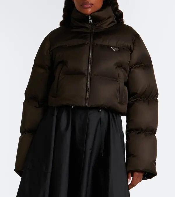 Prada Cropped Re-nylon Down Jacket