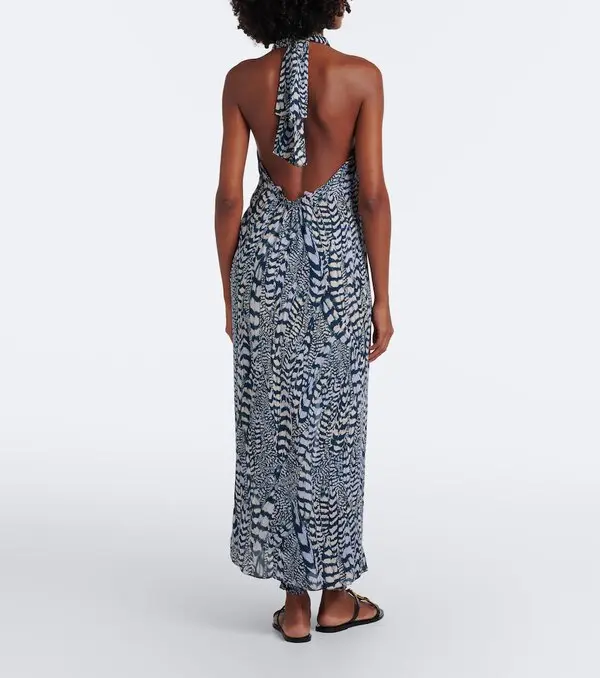 Johanna Ortiz Enigma Silk Georgette Halterneck Top