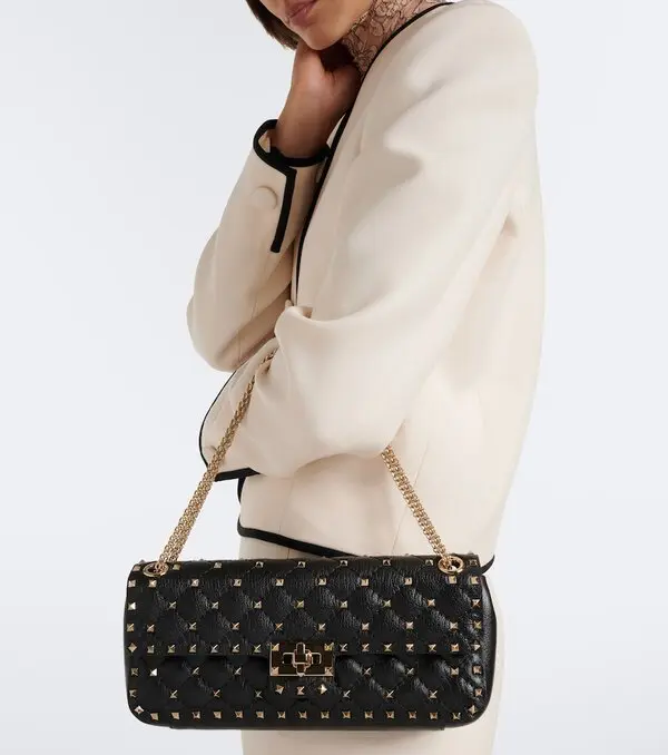 Valentino Garavani Rockstud Spike Medium Leather Shoulder Bag