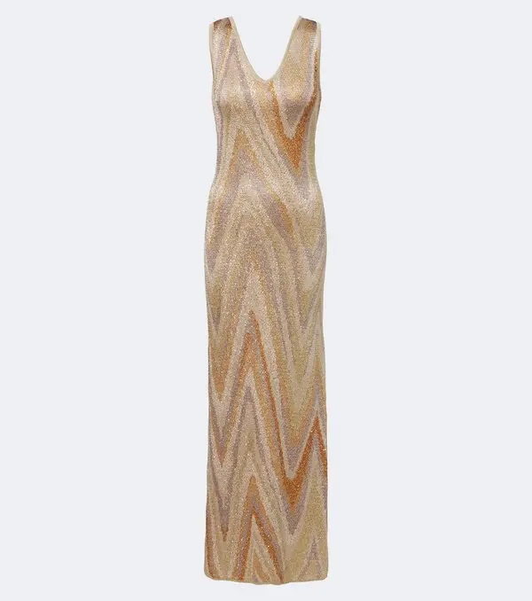 Missoni Sequined Knitted Maxi Dress