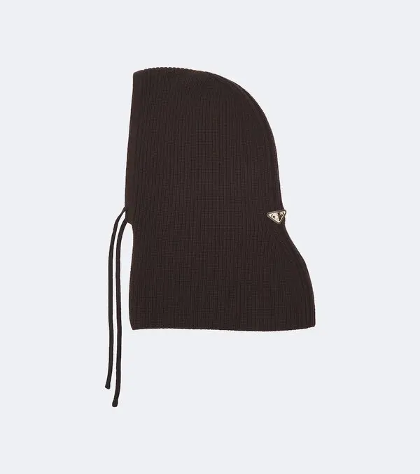 Prada Ribbed-knit Wool And Cashmere Hood