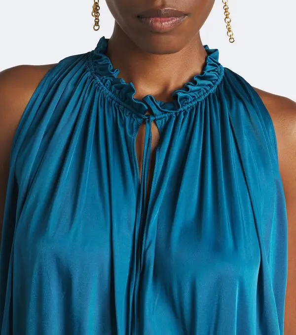 Balmain Draped Jersey Top