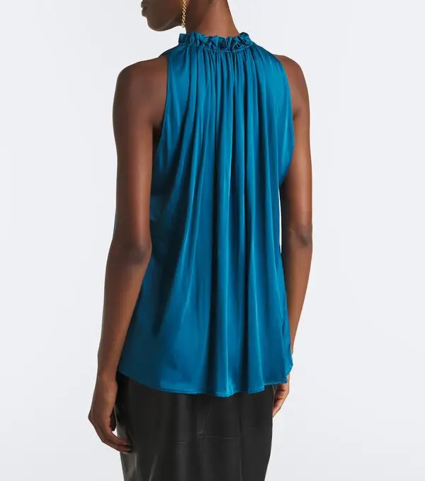 Balmain Draped Jersey Top