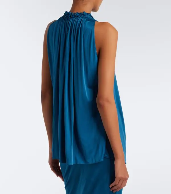 Balmain Draped Jersey Top