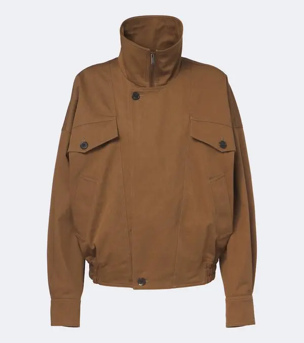 Saint Laurent Cotton Serge Jacket - Brown