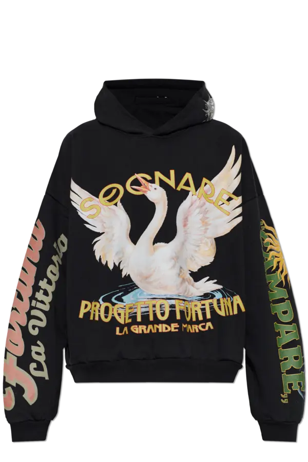 PDF Sweatshirt With Colorful Print - Black