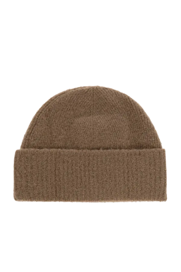 AMI Paris Cap With Embroidered Logo - Beige
