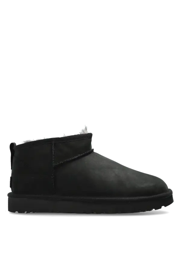 UGG Nubuck Snow Boots ‘classic Ultra Mini Nubuck - Black
