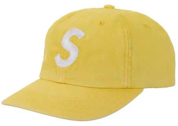 Supreme Washed Canvas S Logo 6panel Hat