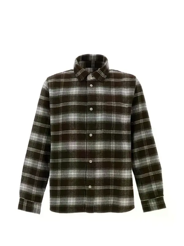 LES DEUX Check-pattern Flannel Shirt