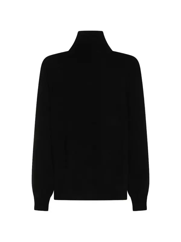 Malo High-neck Cashmere Sweater - Black