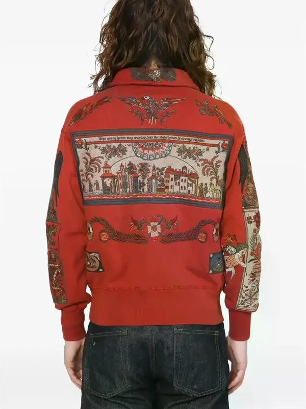 SAMUEL ZELIG Folk Quarter-zip Sweatshirt