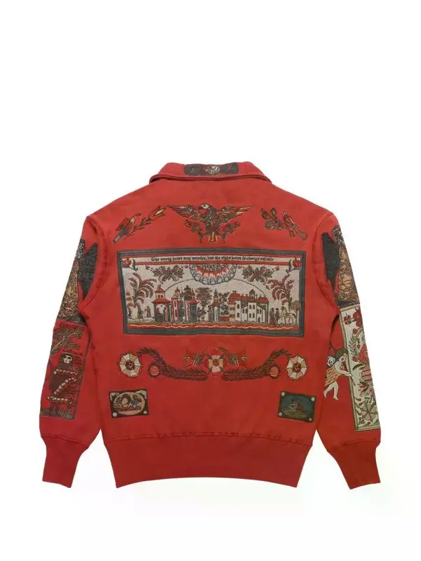 SAMUEL ZELIG Folk Quarter-zip Sweatshirt
