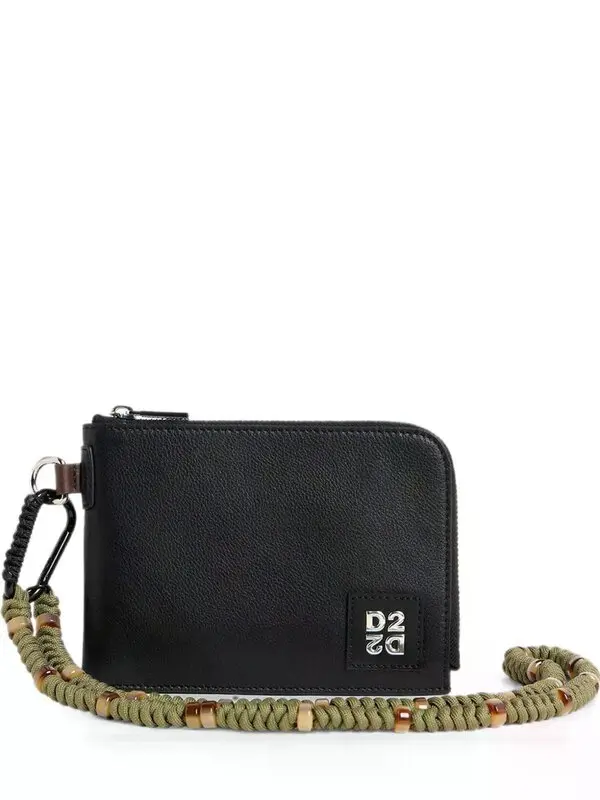 Dsquared2 Upside-down Leather Neck Pouch