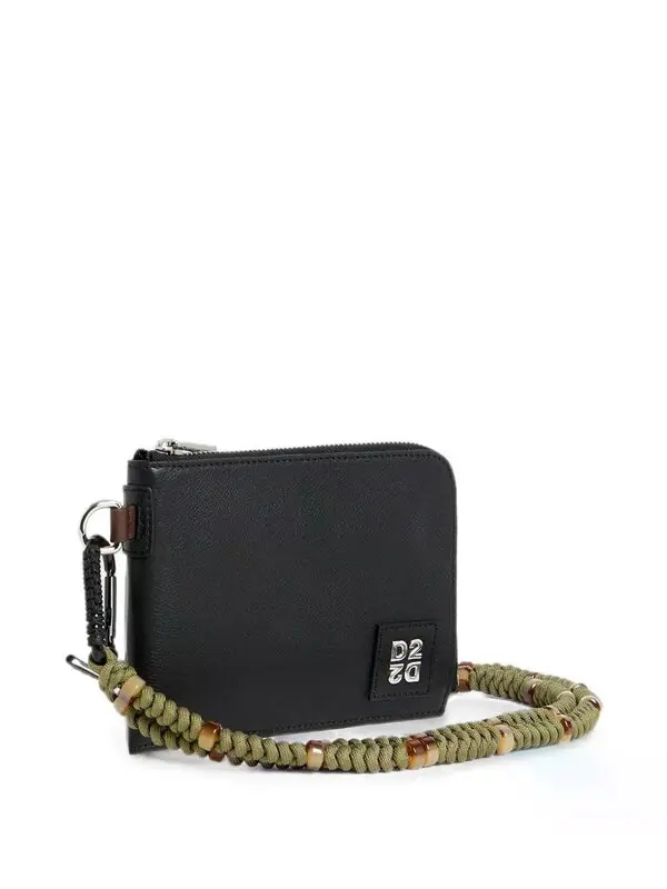 Dsquared2 Upside-down Leather Neck Pouch