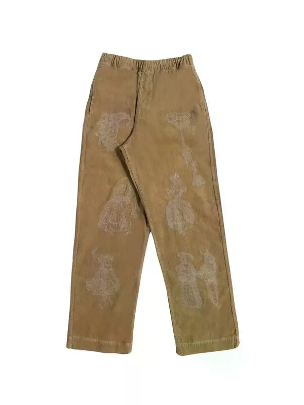 SAMUEL ZELIG Ballroom Corduroy Trousers - Brown