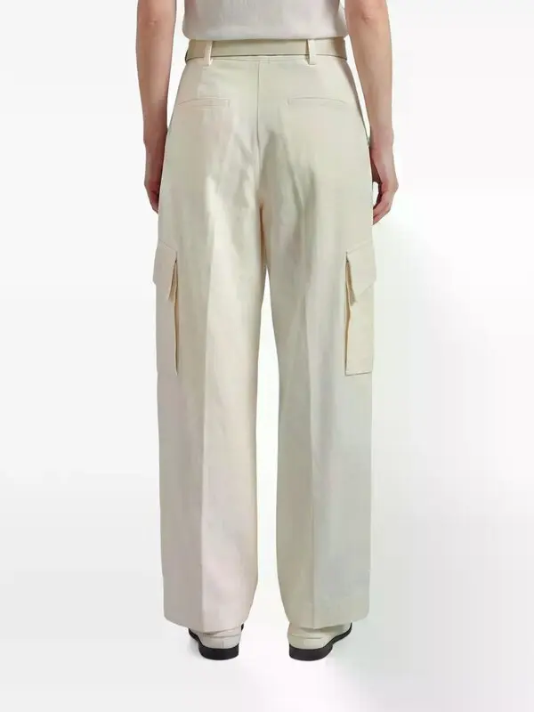 THE FRANKIE SHOP Oslo Pleated Cargo Pants - Neutrals