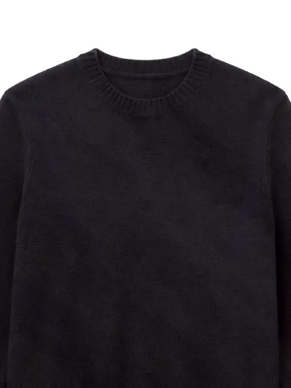 Officine Générale My Crew Ribbed-trim Sweater - Blue