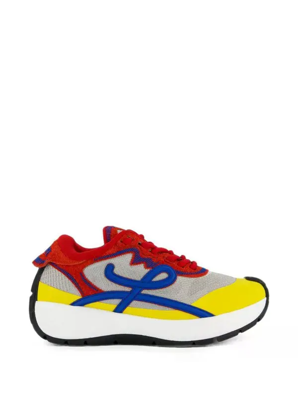 Loewe Pogo Knit Suede Sneakers