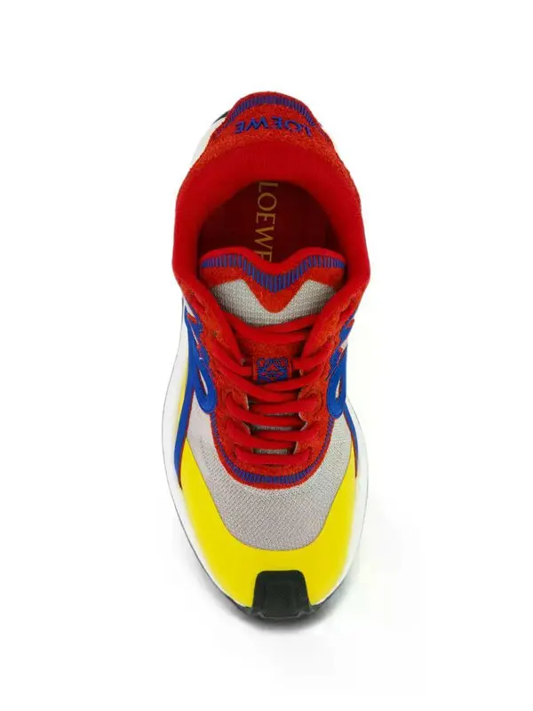 Loewe Pogo Knit Suede Sneakers