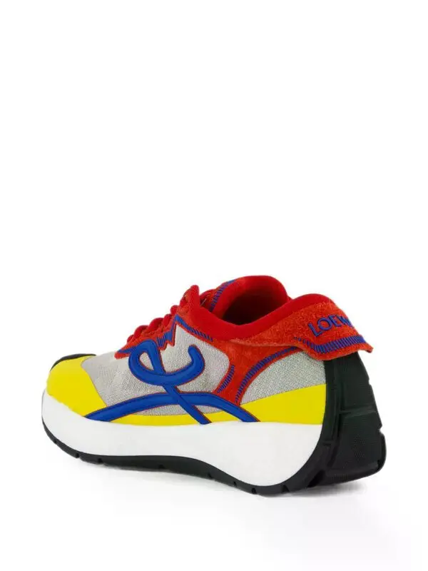 Loewe Pogo Knit Suede Sneakers