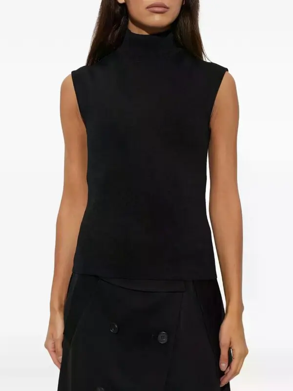 LANVIN Turtleneck Sleeveless Top