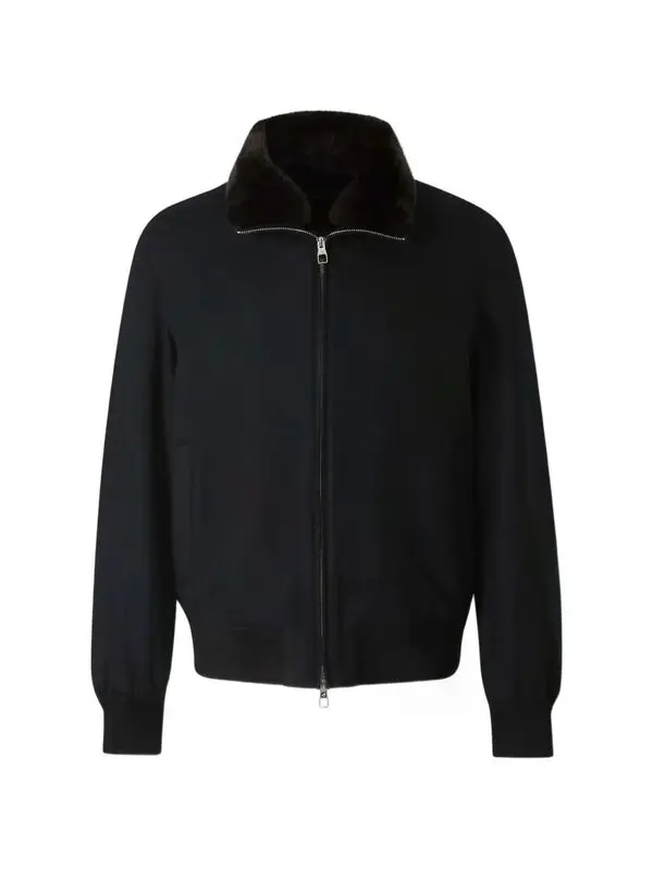 MONTECORE Faux-fur Collar Bomber Jacket