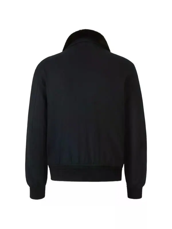 MONTECORE Faux-fur Collar Bomber Jacket