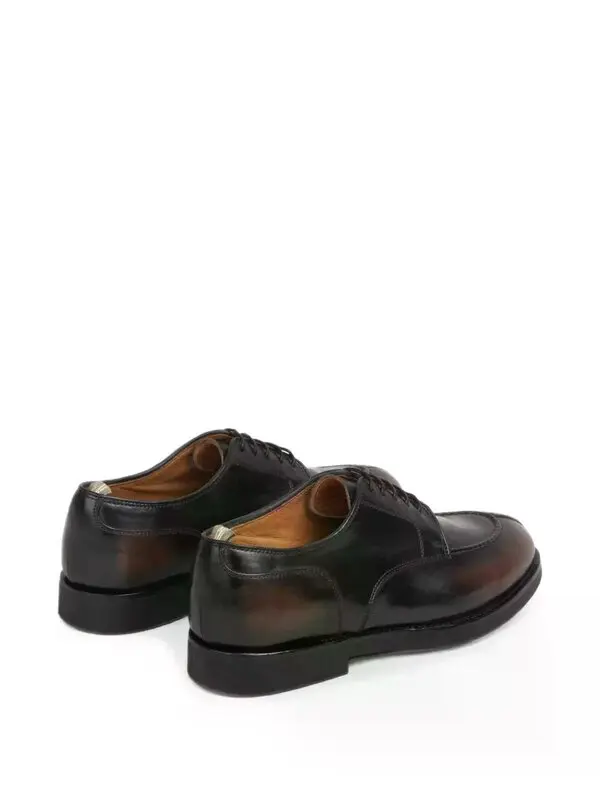 Officine Creative Bariton Flexi Apron-toe Burnished Leather Shoes