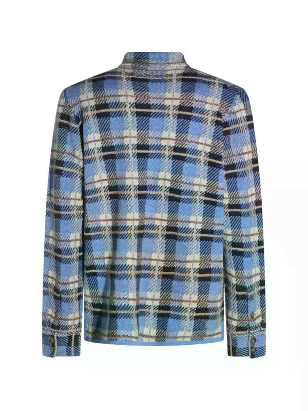 Guest In Residence Plaid Cashmere Shirt Jacket
