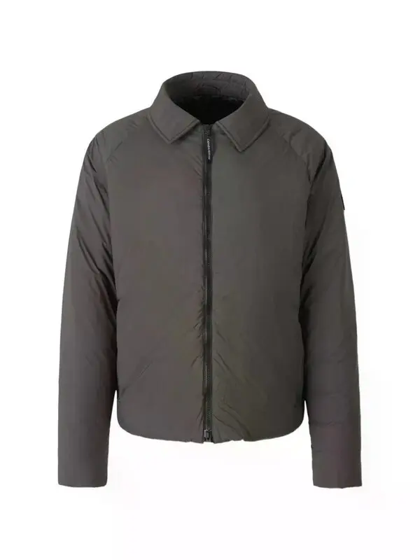 Canada Goose Lodge Track Logo-patch Zip-up Jacket - Grey