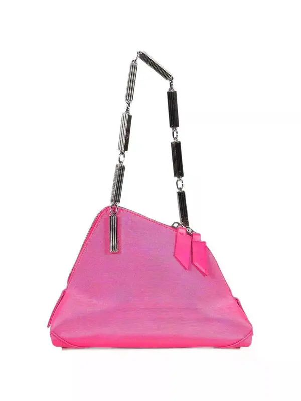 Attico La Scala Asymmetric Chain-link Shoulder Bag - Pink