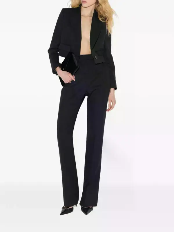 Elisabetta Franchi Wool Cropped Jacket