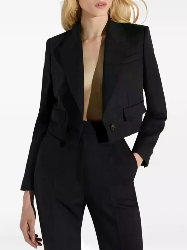 Elisabetta Franchi Wool Cropped Jacket